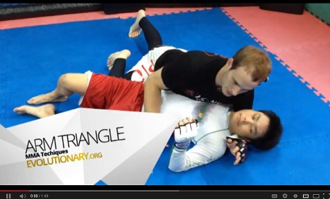 MMA Triangle Choke Tutorial – Evolutionary.org